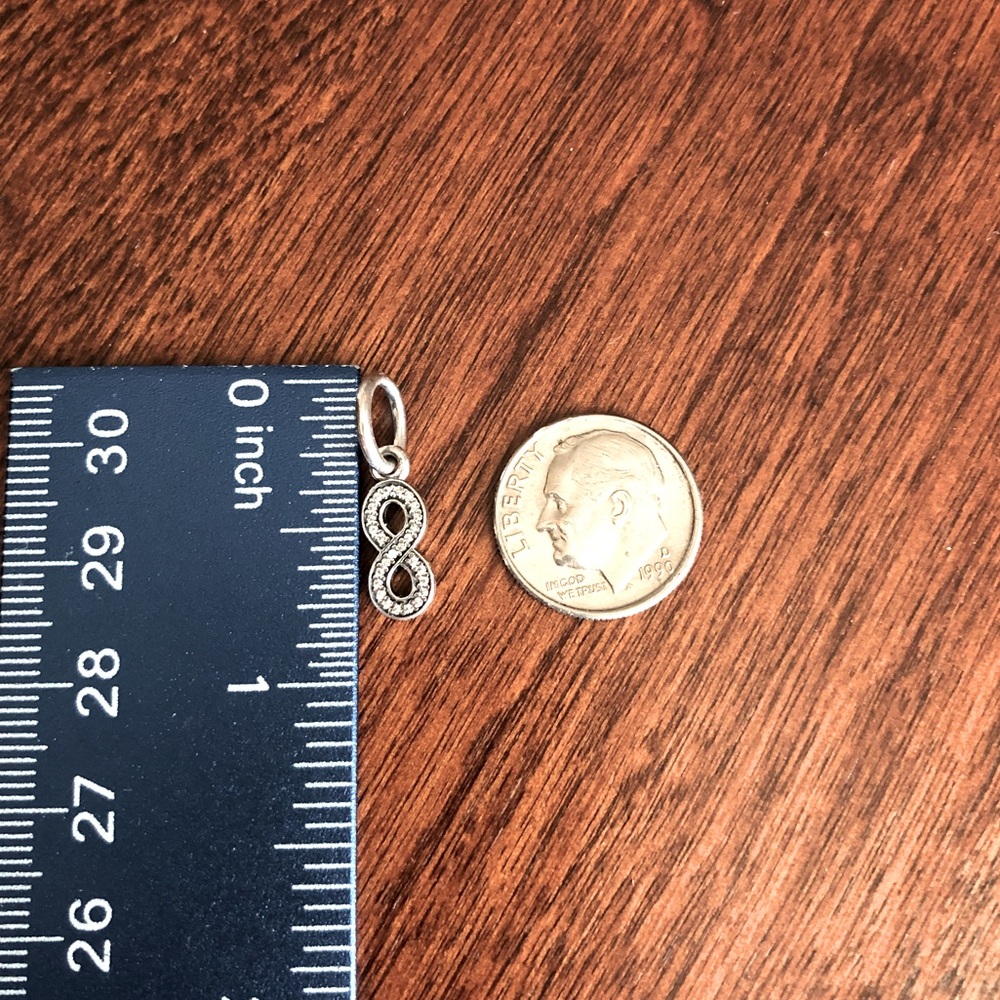 New Pandora Symbol Of Infinity Dangle Charm - Gem